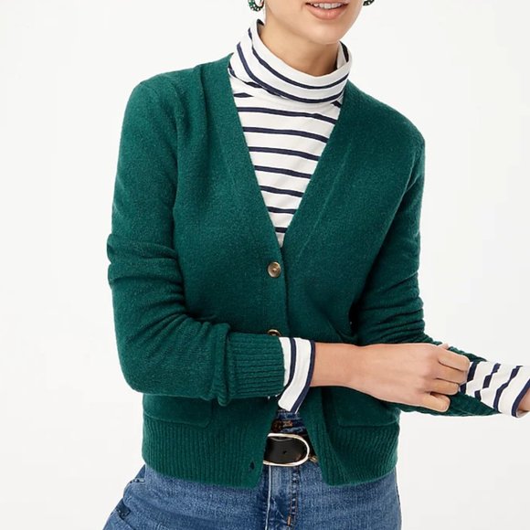 J. Crew | Sweaters | Nwt J Crew V Neck Cardigan Sweater Extra Soft Yarn ...